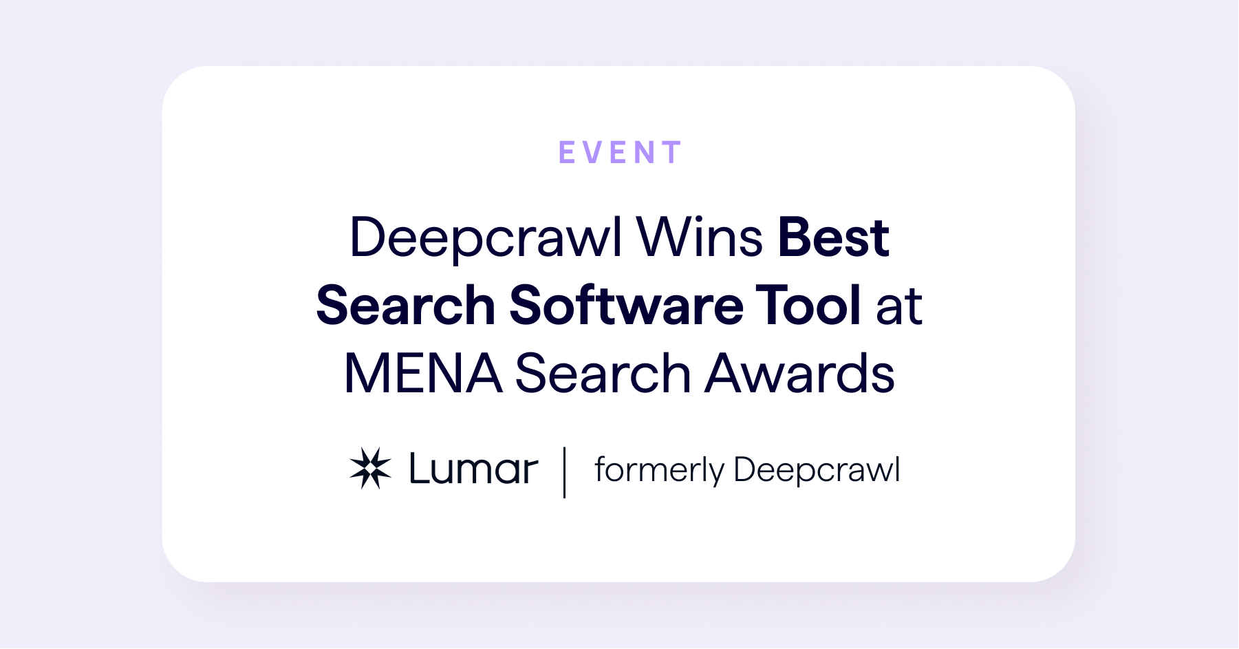 DeepCrawl Awarded MENA ‘Best Search Software Tool’ 2017 - Lumar