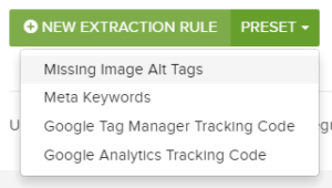 Feature Release - Preset Custom Extractions - Lumar