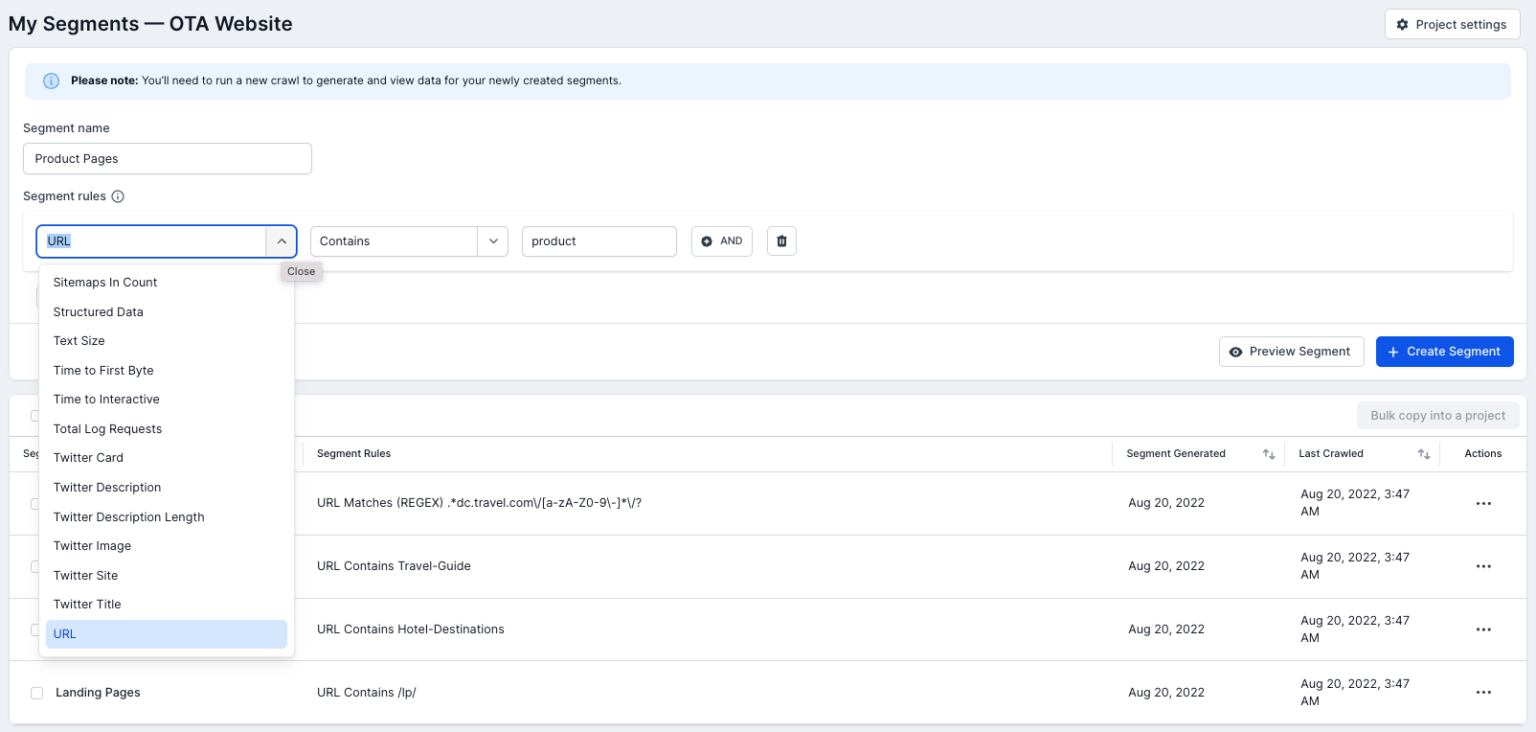 Segmentation in Lumar - Lumar