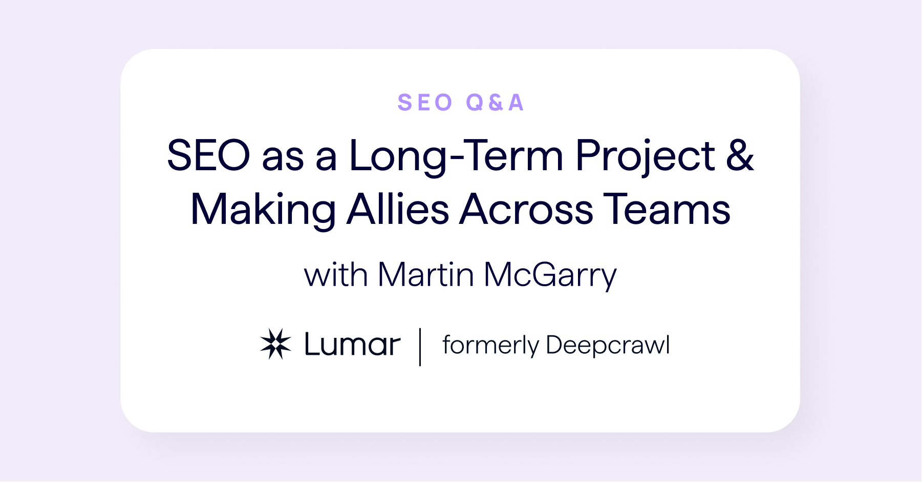 SEO Interview: SEO as a Long-Term Project & Making Allies Across Teams ...