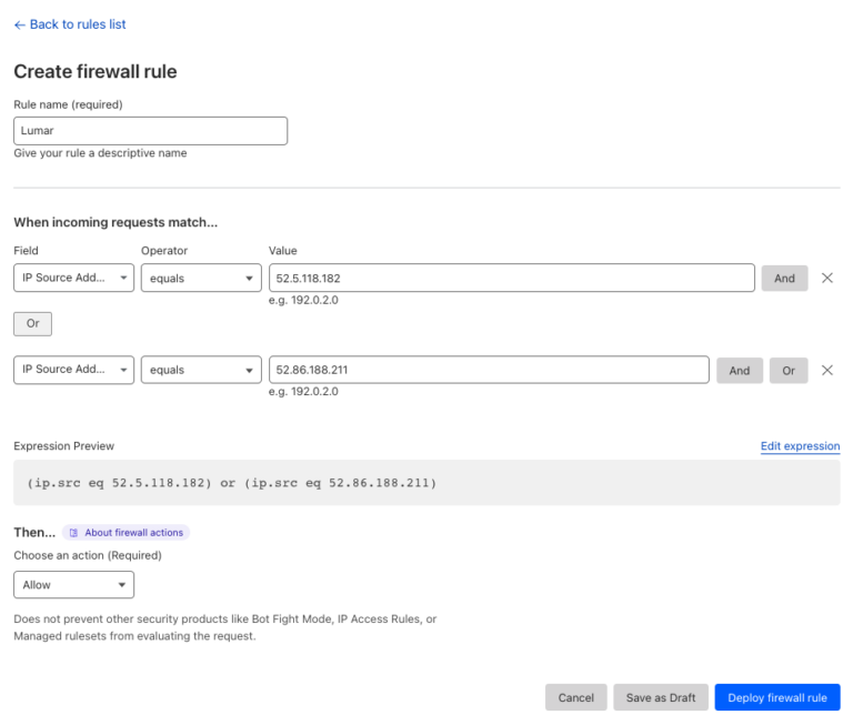 How to Whitelist Lumar on Cloudflare - Lumar