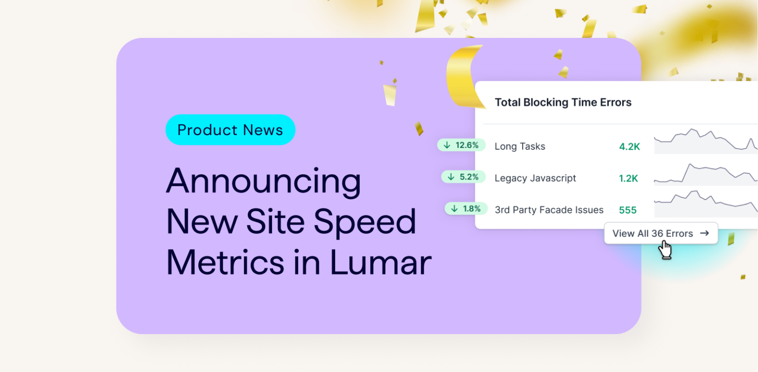 Announcing New Site Speed Metrics in Lumar | Website Intelligence